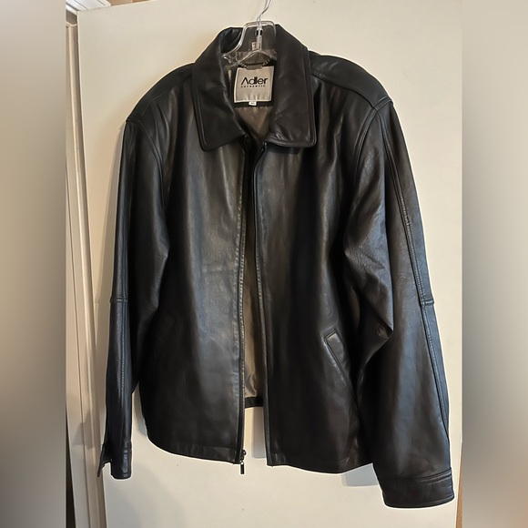 Adler | Jackets & Coats | Mens Adler Black Leather Jacket Xl | Poshmark